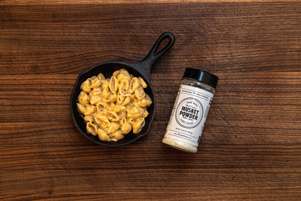 Mac & Cheese with White Label Musket Powder - Musket Powder Seasonings