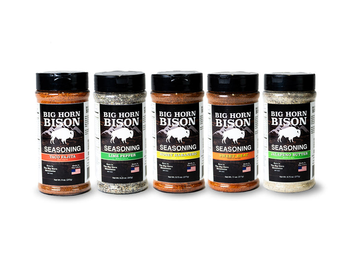 Big Horn Bison Fiesta Fire 5-Pack | Bold & Spicy Meat Seasoning ...