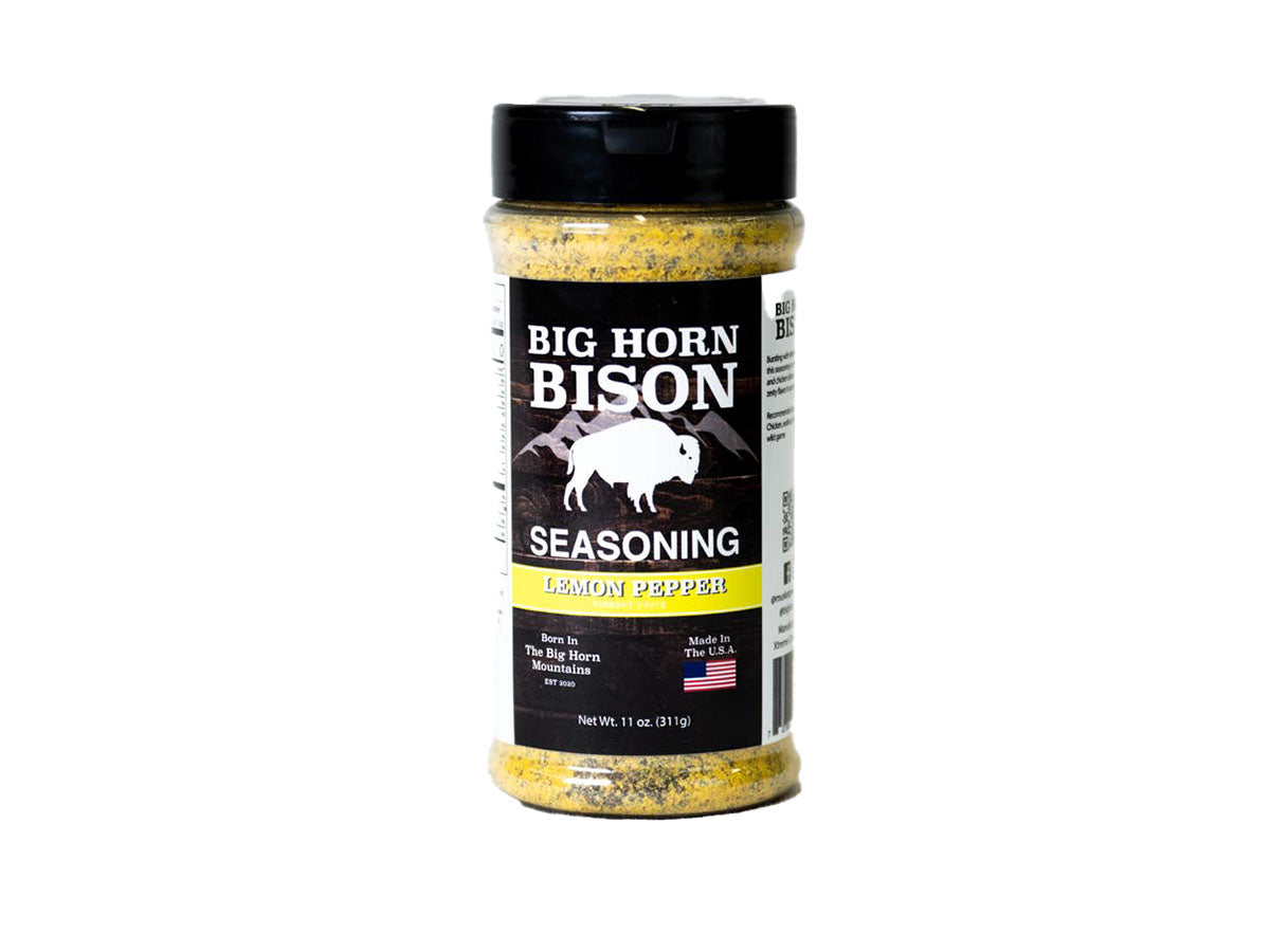 Big Horn Bison Lemon Pepper Seasoning | Zesty Citrus Flavor for Meats ...
